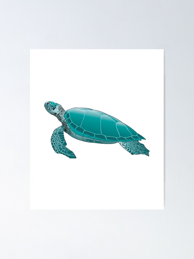 "Cute Turtle - lovers turtles" Poster for Sale by Yassbh45 | Redbubble