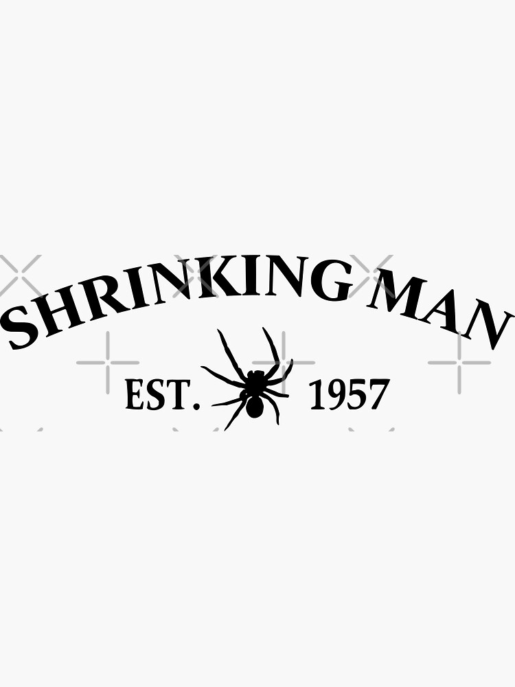 "Shrinking Man Inspired, Classic, 60s Retro, Science Fiction" Sticker ...