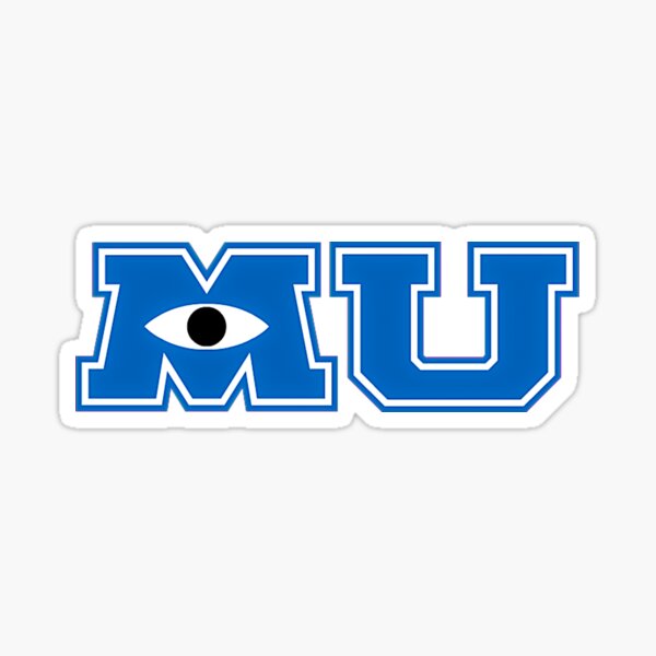 "Monsters University logo" Sticker for Sale by Roborrigan | Redbubble