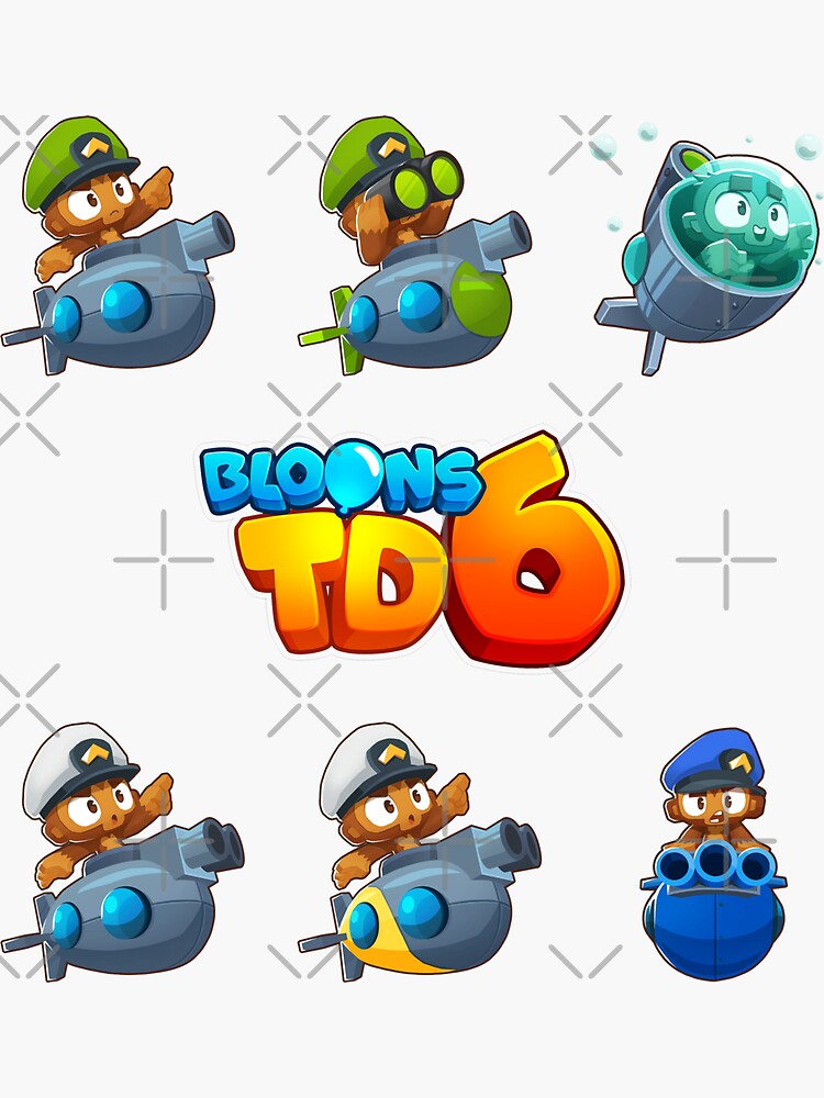"The Bloons Td 6 Pack" Sticker for Sale by LophiaLizaraga | Redbubble