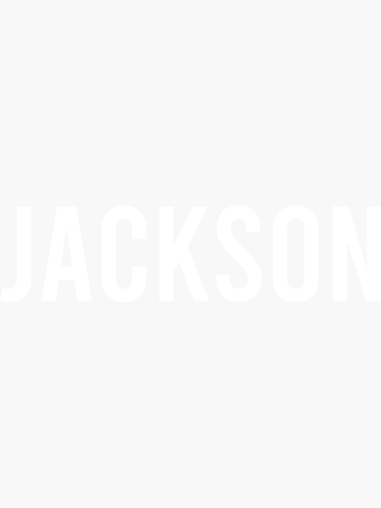 "JACKSON PERSONALIZED NAME FOR DOG NAMED JACKSON" Sticker for Sale by ...