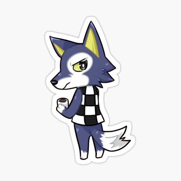 Animal Crossing Lobo Stickers | Redbubble