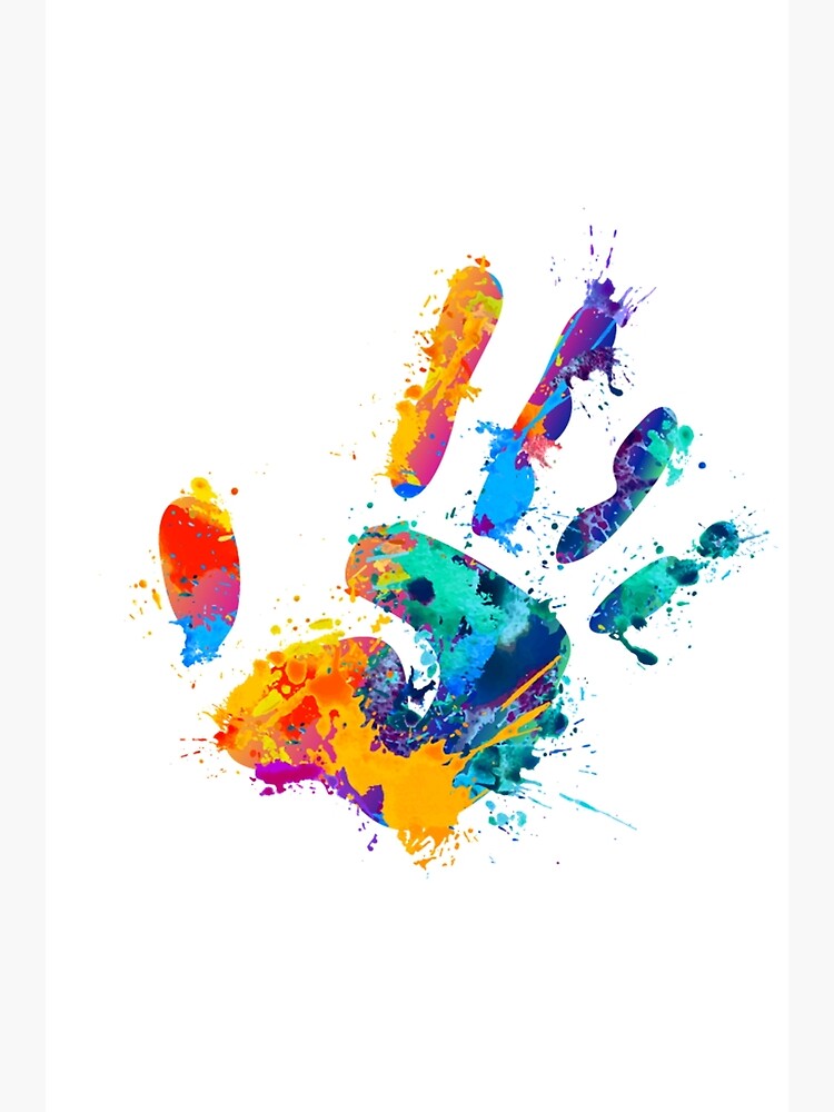 "Colorful Hand Art" Poster for Sale by ShaheenDesign | Redbubble