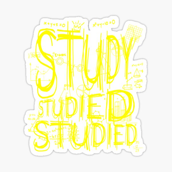 "Study, Study hard, (ฺฺฺฺBY) " Sticker for Sale by Vaccine1900 | Redbubble