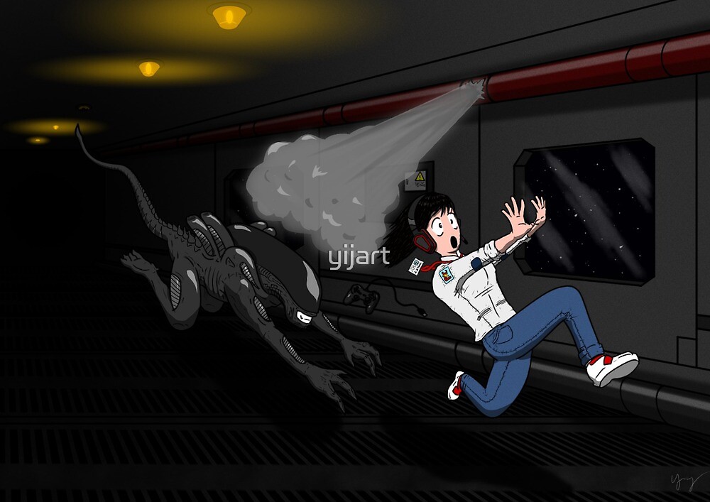 "Alien: Isolation fan art" by yijart | Redbubble