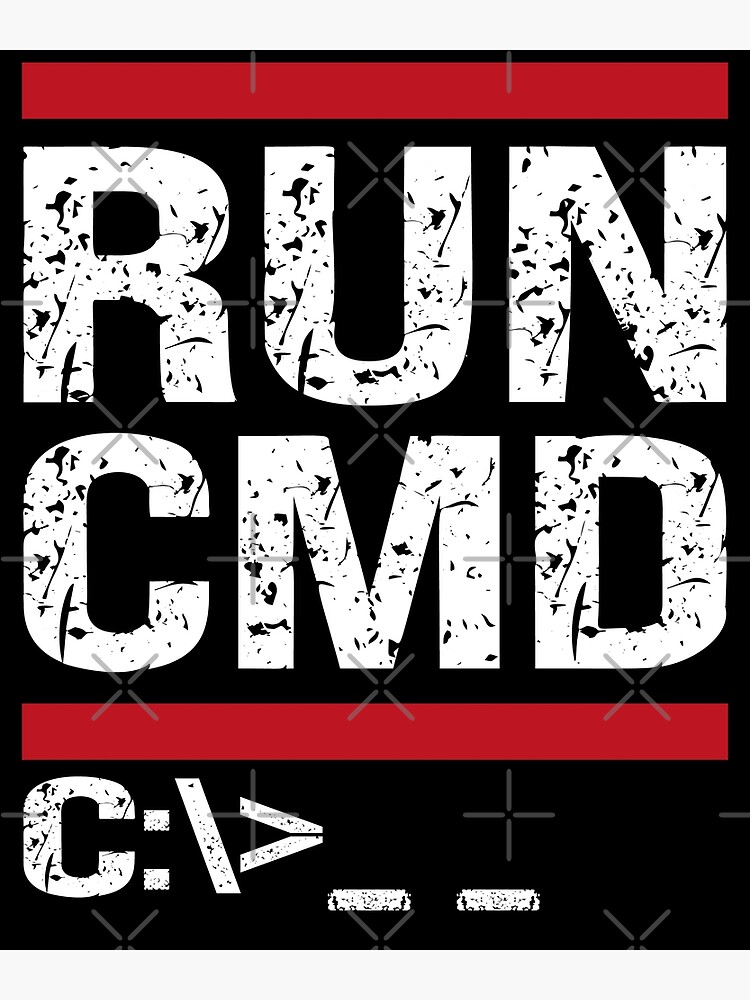 "Run CMD C:\>_" Poster for Sale by skolldz | Redbubble