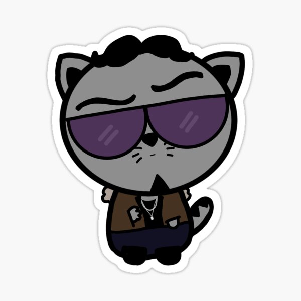 "Bryan Cat" Sticker for Sale by Hi-Im-Finny | Redbubble