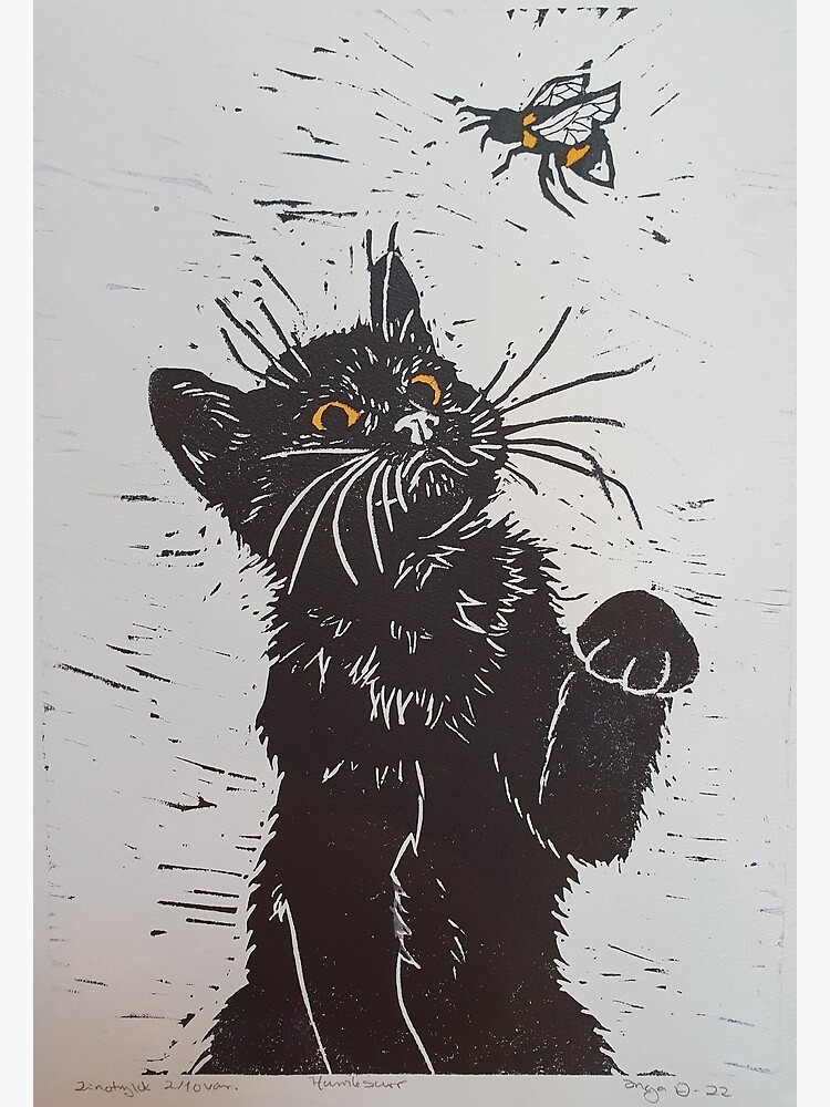 "Buzzing bee" Poster for Sale by Kunstner74 | Redbubble