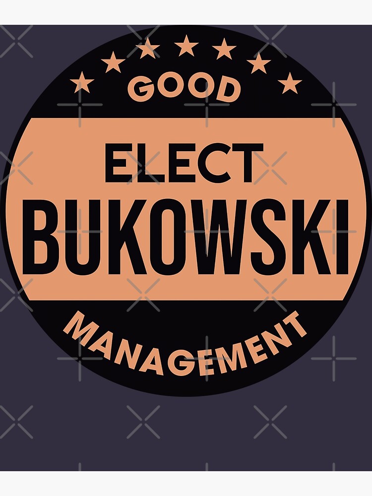 Póster «Maravilloso gráfico de memoria de Charles Bukowski para fan» de ...