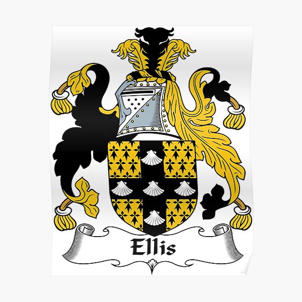 "Ellis" Poster for Sale by HaroldHeraldry | Redbubble