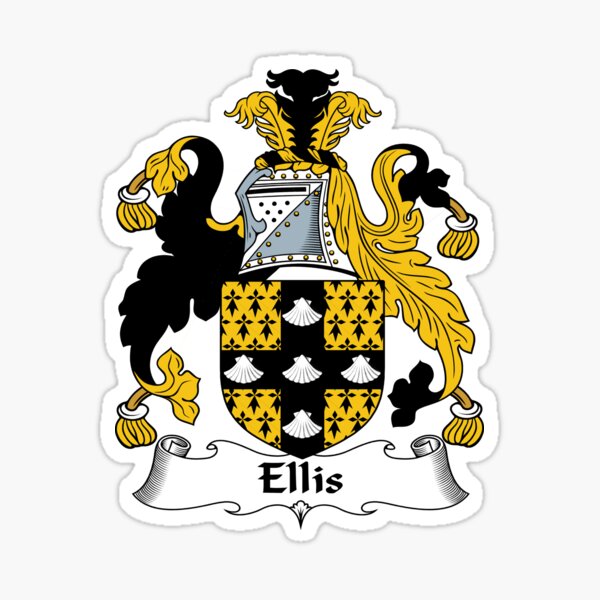 "Ellis" Sticker for Sale by HaroldHeraldry | Redbubble