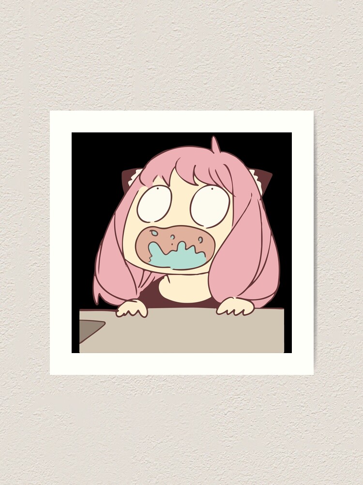 "Anya Forger Funny Meme" Art Print for Sale by MangaMolly | Redbubble
