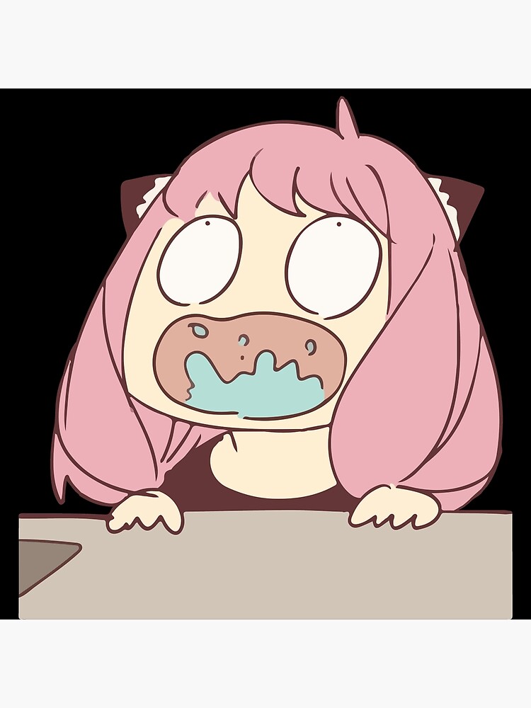 "Anya Forger Funny Meme" Art Print for Sale by MangaMolly | Redbubble