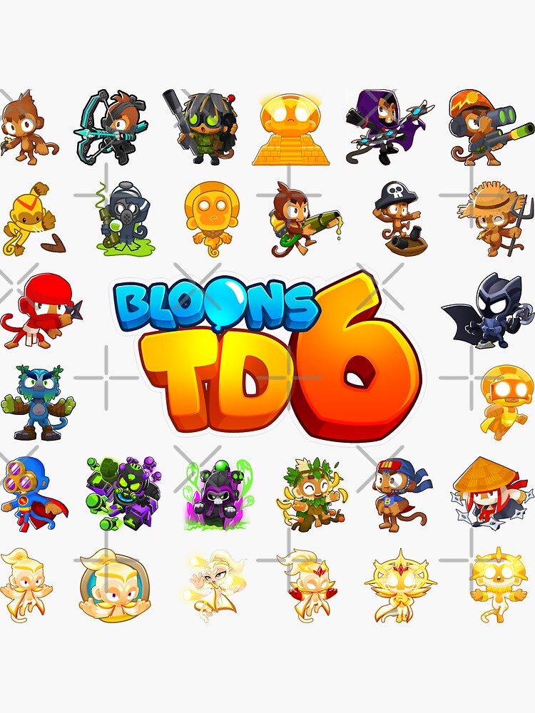 "The Bloons Td 6 Pack" Sticker for Sale by LophiaLizaraga | Redbubble