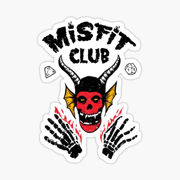 "Misfit Club" Sticker for Sale by SJ-Graphics | Redbubble