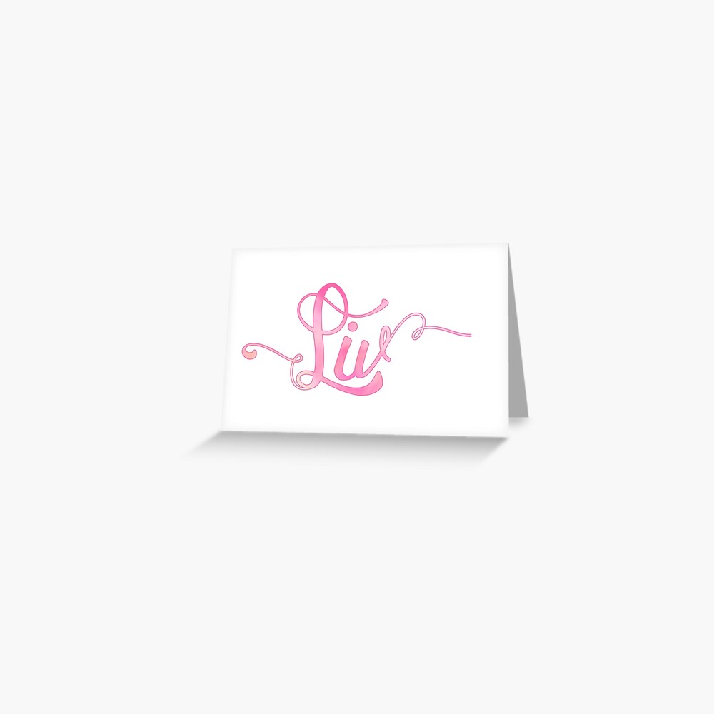 "Liv - name" Greeting Card by navtrav | Redbubble