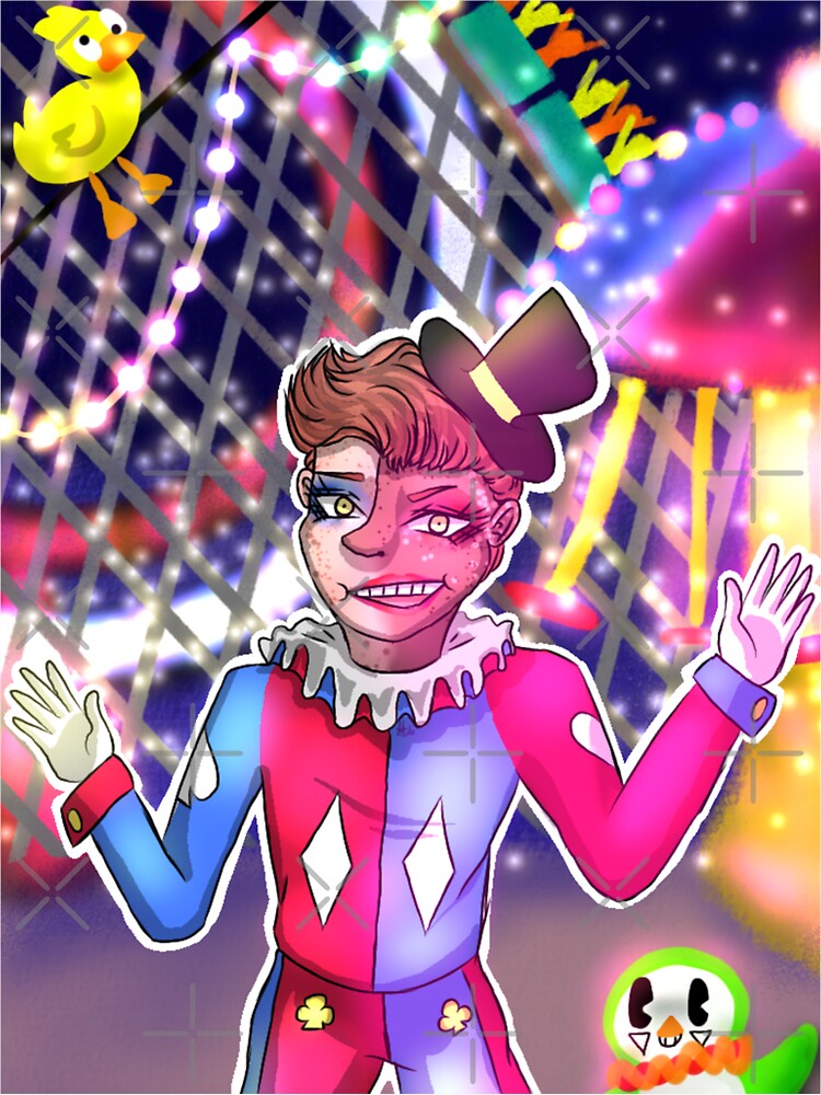 "Beppi the clown (Background+Outline) " Sticker for Sale by Jinxed ...