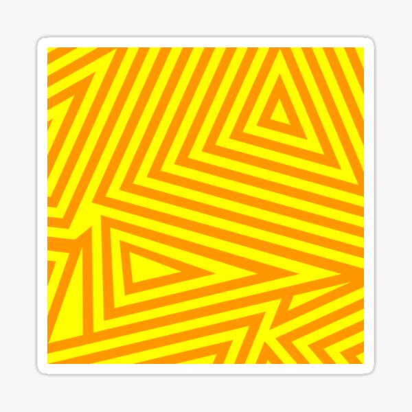 "Triangle Waves" Sticker for Sale by TotallyRetroArt | Redbubble