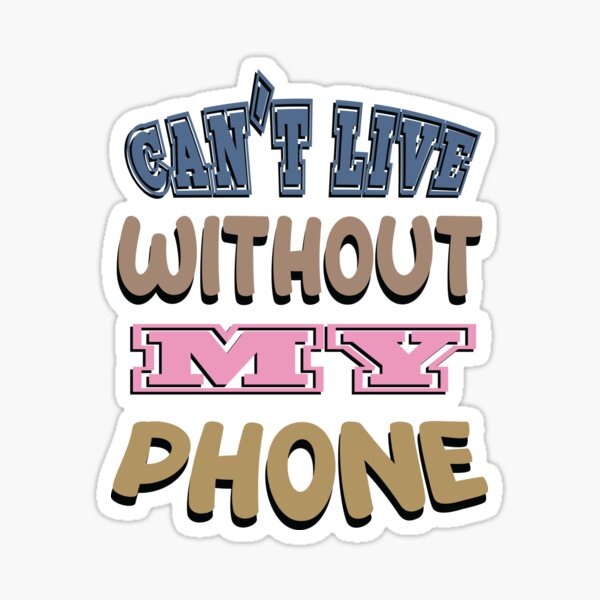 "Mobile Phone Addiction" Sticker for Sale by SydneyLoving | Redbubble