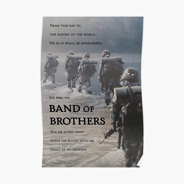 "Band of Brothers TV Series" Poster for Sale by WilliamCramer | Redbubble