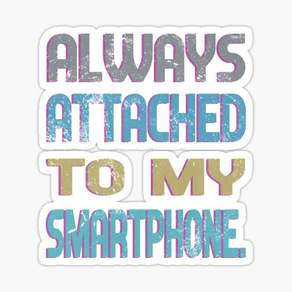 "Mobile Phone Addiction" Sticker for Sale by SydneyLoving | Redbubble