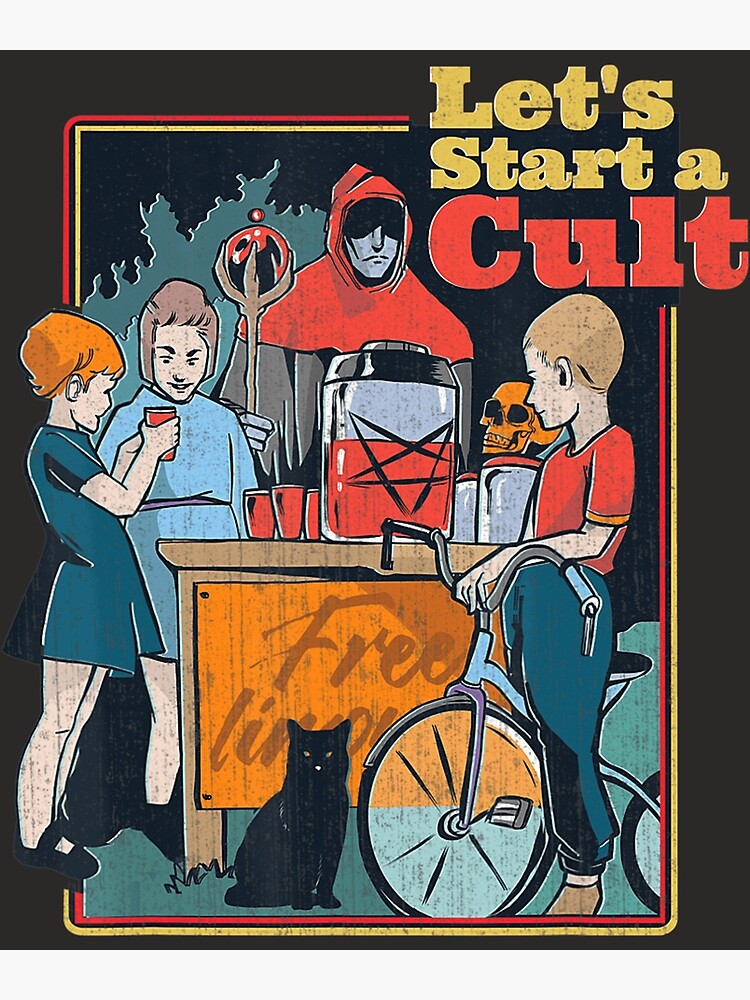 "Let's Start A Cult Vintage Fun Demon Games Men Women " Poster for Sale ...
