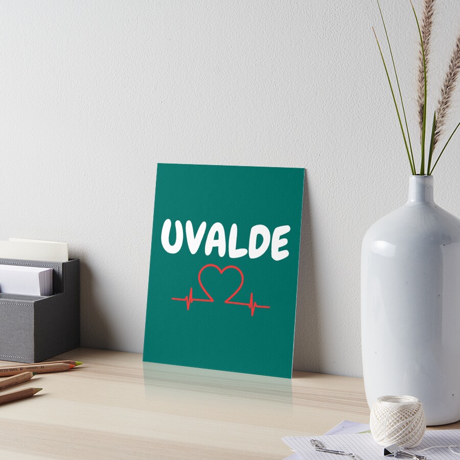 "Uvalde Elementary School, love to uvalde " Art Board Print for Sale by ...