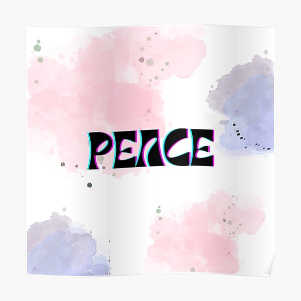 ""Peace" Minimal Design " Poster for Sale by letmesleep0k | Redbubble