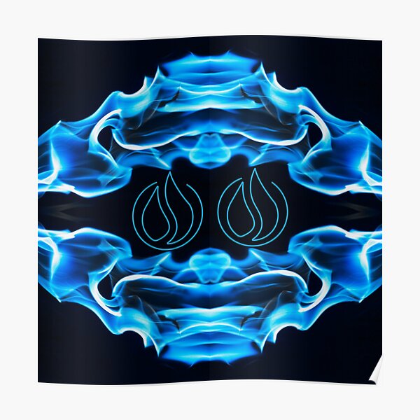 "Seamless pattern chain of fire flames of blue color on black ...
