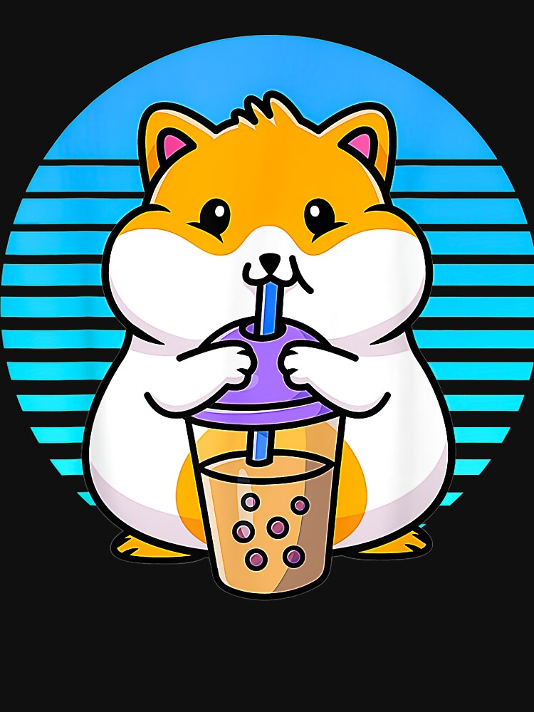 "Kawaii Cute Boba Hamster aro Bubble Pearl Milk ea " T-shirt for Sale by Allenlor | Redbubble ...