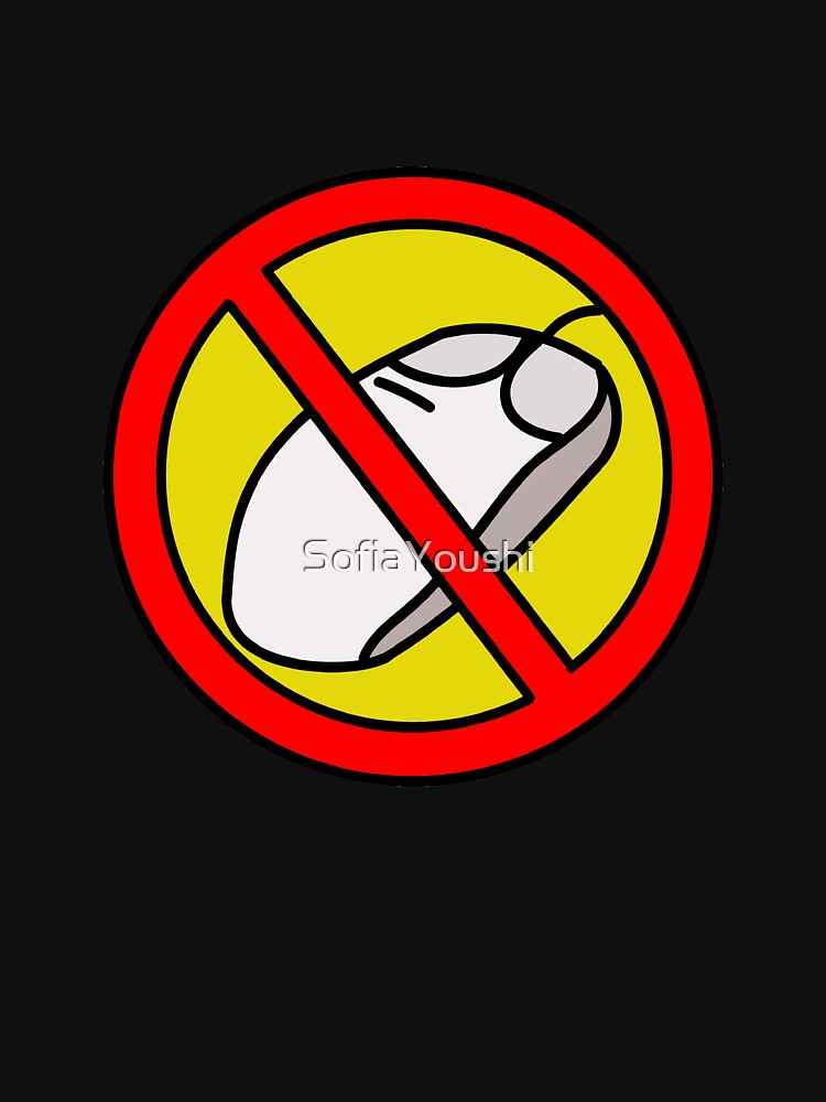 "NO COMPUTER MOUSE TRAFFIC SIGN " T-shirt by SofiaYoushi | Redbubble