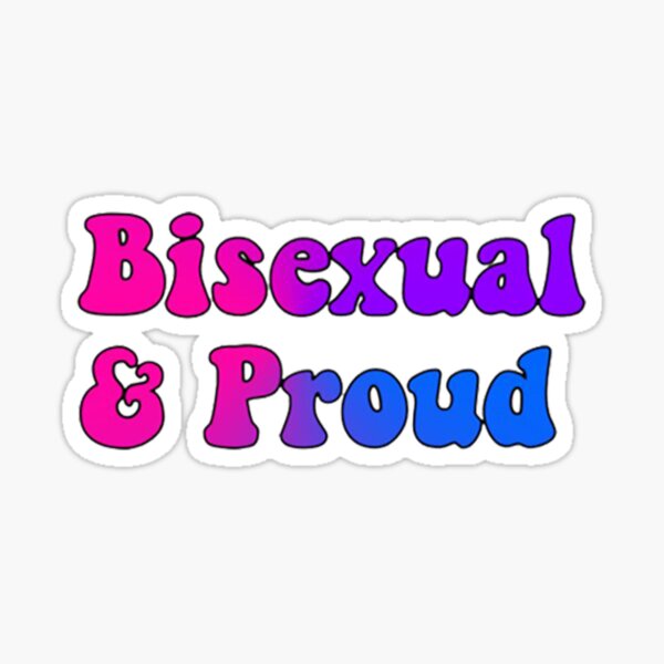"Bisexual & Proud" Sticker for Sale by JoelGibbons | Redbubble
