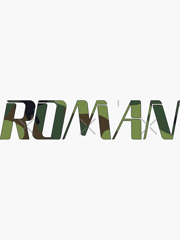 "ROMAN Name III - My name is ROMAN - typography name - Camo Vibe ...