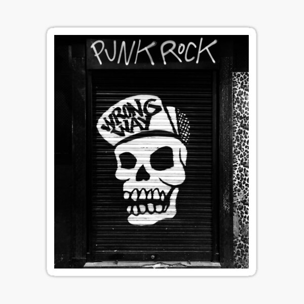 "cartoon picture-punk rock skull" Sticker for Sale by mahdouche08 ...