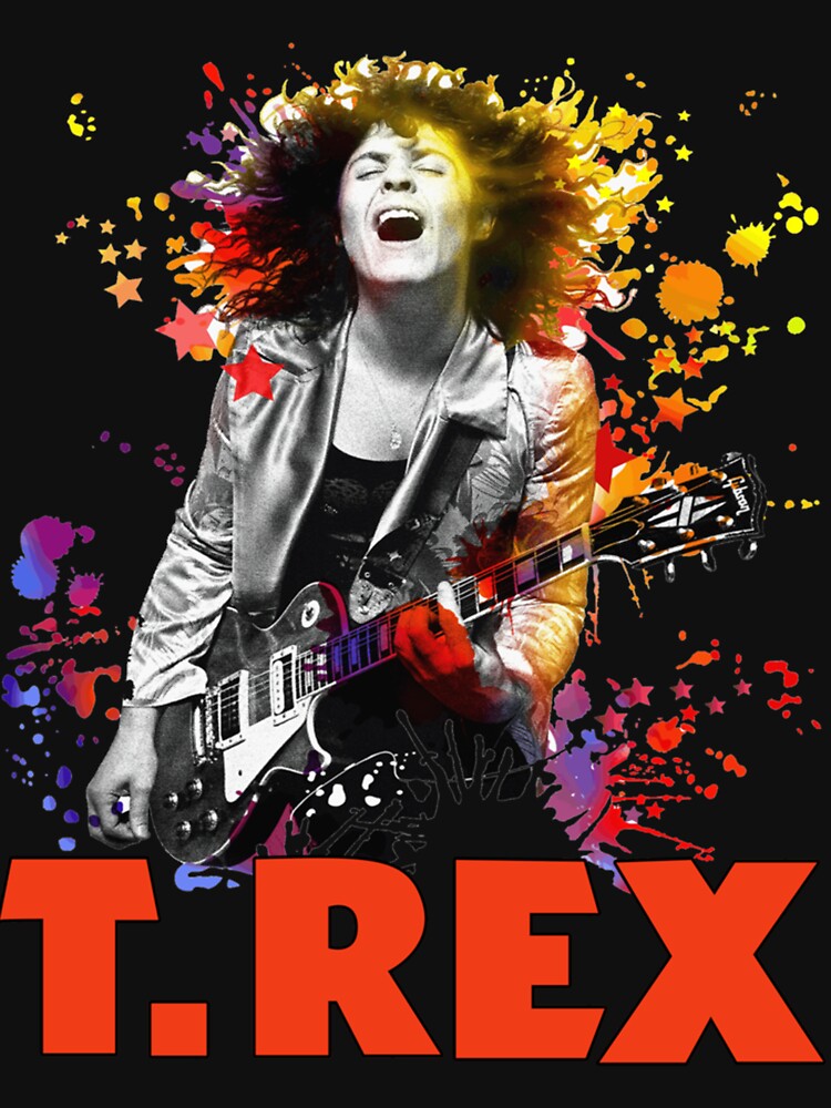 "T. Rex Rock Band Marc Bola" T-shirt for Sale by TannerBark | Redbubble ...