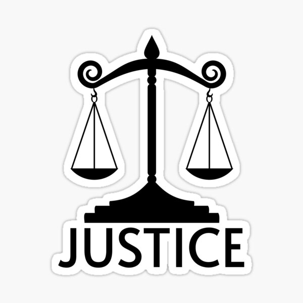"Justice" Sticker for Sale by Astona | Redbubble