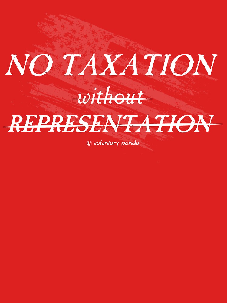 "NO TAXATION (strikethrough)" Essential T-Shirt for Sale by ...