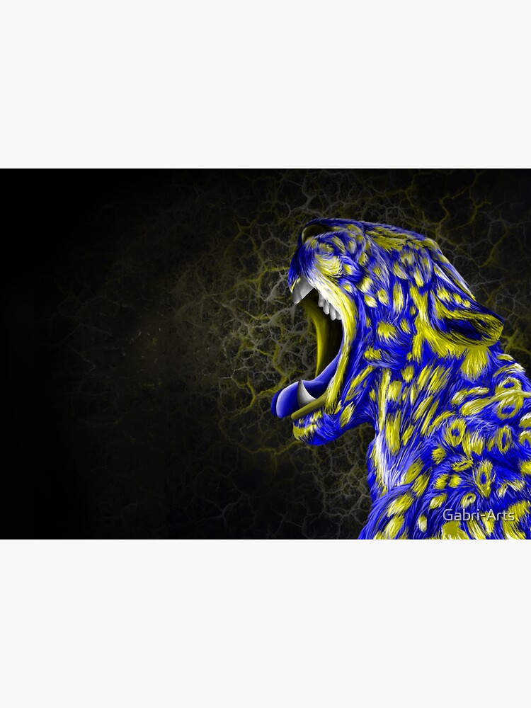 "Electric Leopard" Sticker for Sale by Gabri-Arts | Redbubble