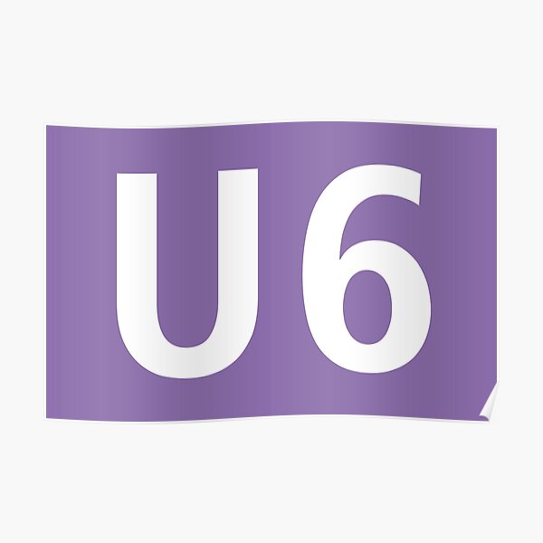 Póster «Línea de metro U6 (Berlín)» de lands-berlin | Redbubble