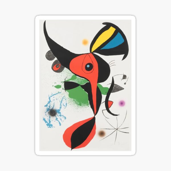 "Joan Miro" Sticker for Sale by cathrinefuqua | Redbubble