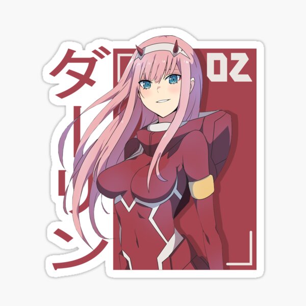 "Zero Two Darling In The Franxx" Sticker for Sale by EvilSkullofc ...