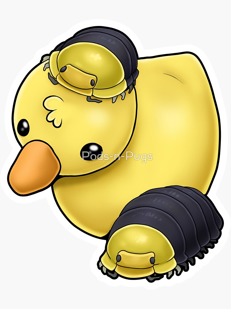 "Cubaris Rubber Duckie" Sticker for Sale by Pods-n-Pugs | Redbubble