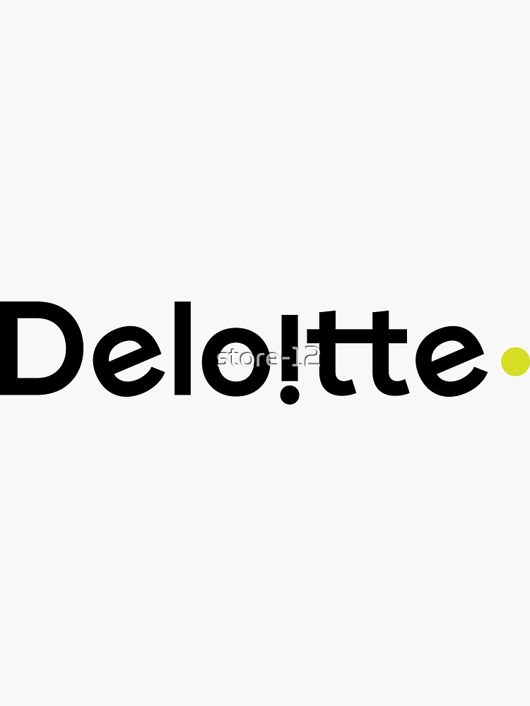 "Deloitte" Sticker for Sale by store-12 | Redbubble