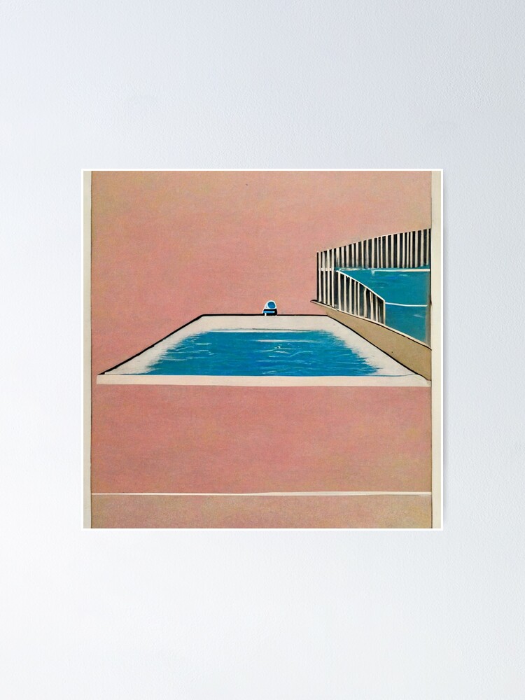 "Abstract Pastel Swimming Pool" Poster for Sale by ottaringi | Redbubble