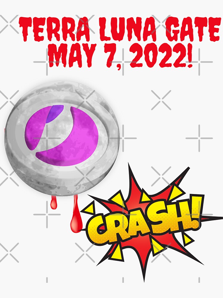 "Luna Gate- Terra Crash" Sticker for Sale by crazycow1611 | Redbubble