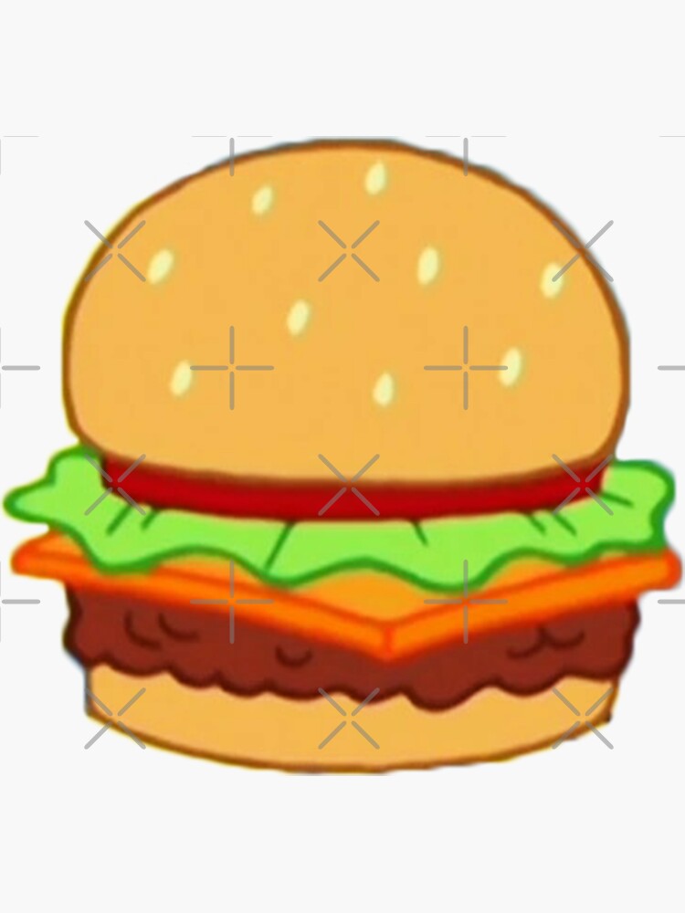 "krabby patty" Sticker for Sale by maniacalaugh | Redbubble
