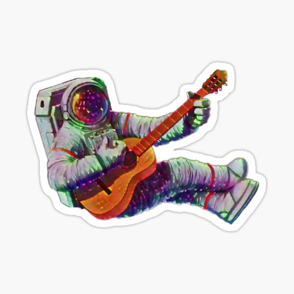 "Cosmic Sound Vintage Astronaut " Sticker for Sale by ARTEMISTORE ...