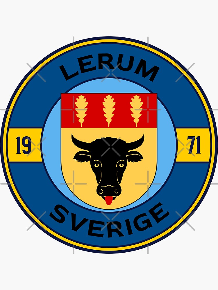 "Lerum, Sverige - Black font" Sticker for Sale by PosiDesigns | Redbubble