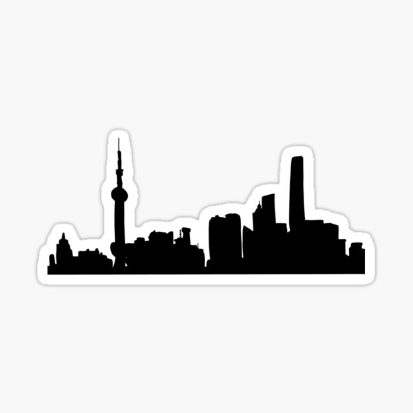 "shanghai skyline" Sticker for Sale by lilystickers65 | Redbubble