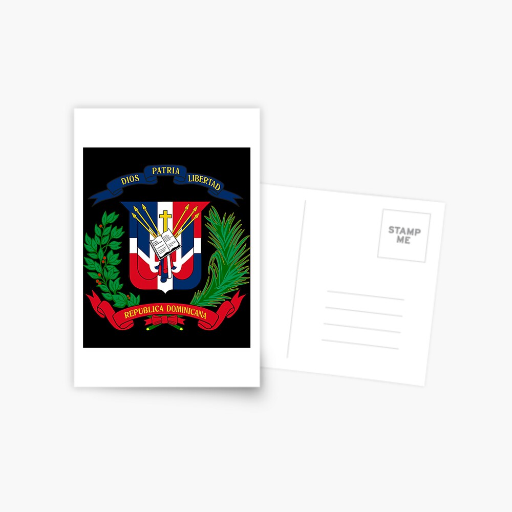 "Coat of Arms Republica Dominicana Bandera Dominican Flag" Postcard by ...